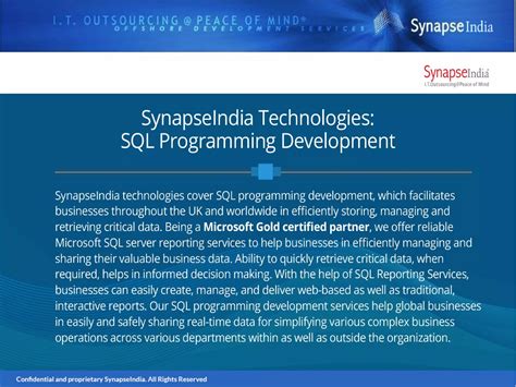 Synapseindia Technologies Custom Software Development Ppt Social