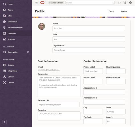 Custom User Profile Attributes With Oracle Content Management And Free