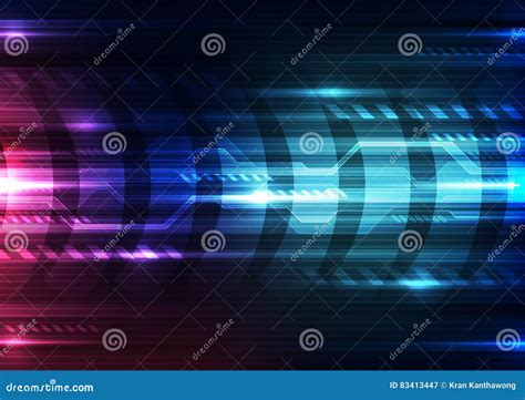 Abstract Digital Technology Concept Vector Background Stock Vector Illustration Of Integrated