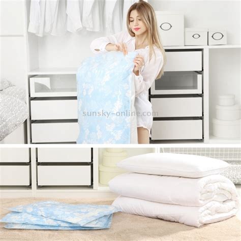 공간 절약 난초 패턴 진공 보관 가방 Thinken 퀼트 의류 진공 씰 보관 가방 크기 80 100 Cm