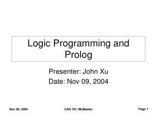 PPT Prolog Programming PowerPoint Presentation Free Download ID 2949038