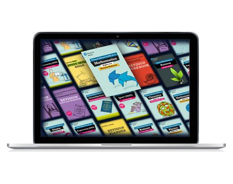 Laptop With EBook Covers On Screen
