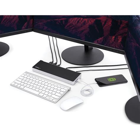Startech Com Usb C Dockcompatible With Windows Macossupports Triple K Ultra Hd Monitors W