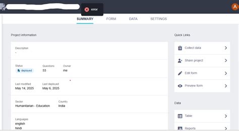 I Am Having Issues Viewing My Project Data Data Management Kobotoolbox Community Forum