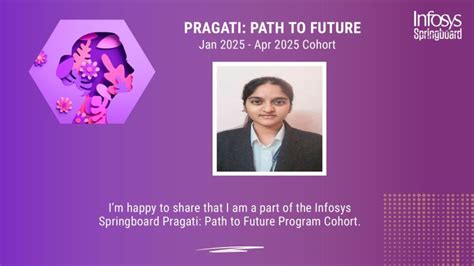 infosysspringboard pragati learningjourney careergrowth… nisarga k