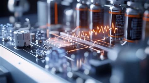 Precision Biomedical Instrumentation And Amplifier Close Up View Stock Illustration