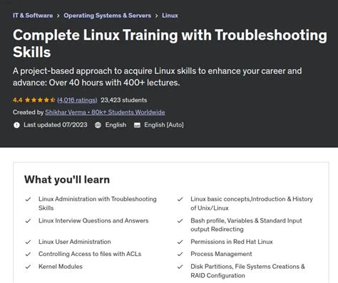 10 Best Udemy Linux Learning Courses