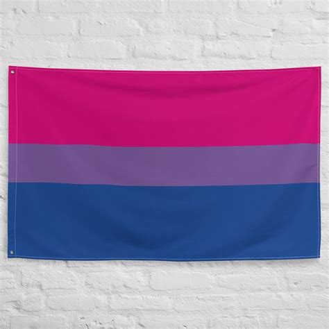 Bisexual Flag Lgbtq Queer Csd Pride Printed On One Side Dimensions