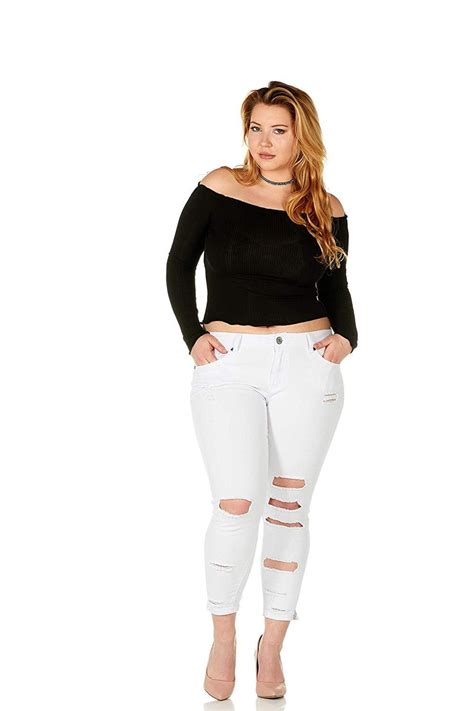 Plus Size White Jeans Outfit Plus Size Jeans