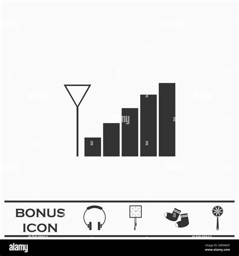 Volume Adjustment Icon Flat Black Pictogram On White Background