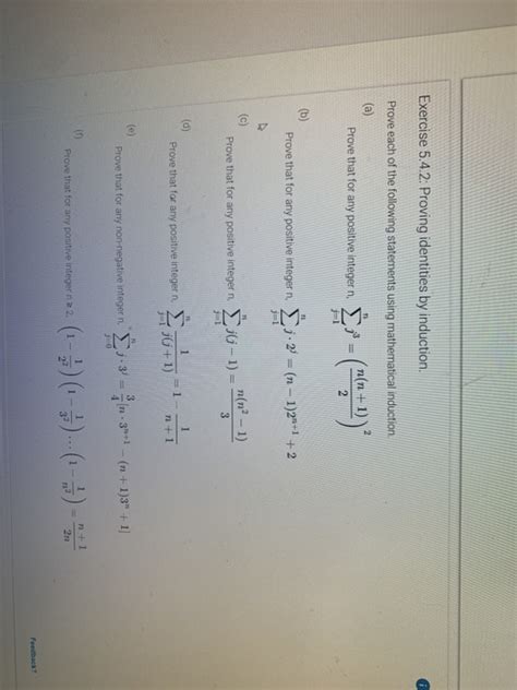 Solved Exercise 5 4 2 Proving Identities By Induction