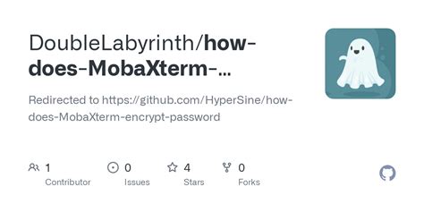 GitHub DoubleLabyrinth How Does MobaXterm Encrypt Password Redirected To Https Github