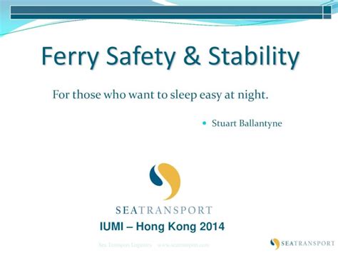 PDF Ferry Safety Stability IUMI Sea Transport Logistics Example RABAUL QUEEN