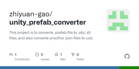 GitHub Zhiyuan Gao Unity Prefab Converter This Project Is To Converte Prefab File To Obj
