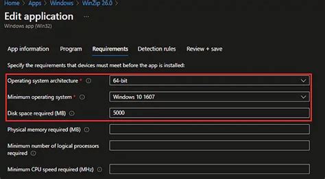 Understanding Win32 App Requirements Rule In Microsoft Intune