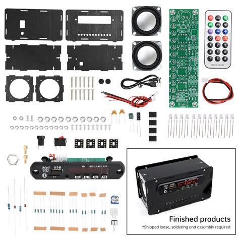 Fm Radio Diy Electronics Kit Bluetooth 5 0 Speaker Grandado