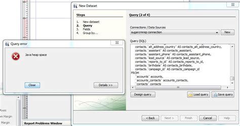 Java Heap Space Error In Ireport 480 Stack Overflow