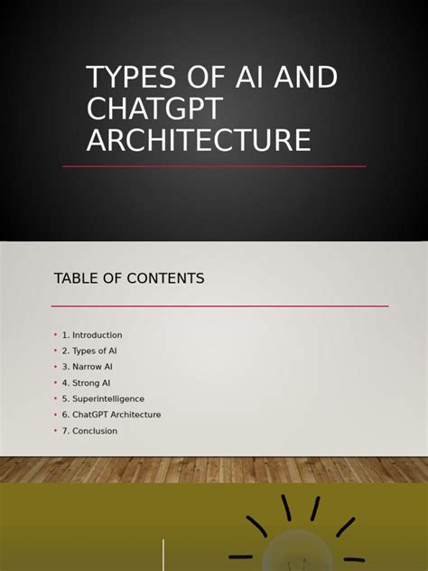 Types Of Al And Chatgpt Architecture Pdf Artificial Intelligence