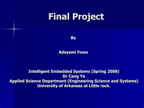 Intelligent Embedded Systems Robotics Ppt Computing Technology