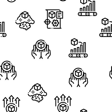 Product Manager Work Seamless Pattern Vector Vector Art At