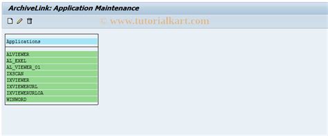 oaa4 sap tcode sap archivelink applic maintenance