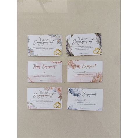 Jual Kartu Ucapan Happy Engagement Shopee Indonesia