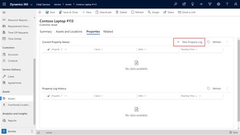 Asset Properties In Dynamics 365 Field Service Microsoft Learn