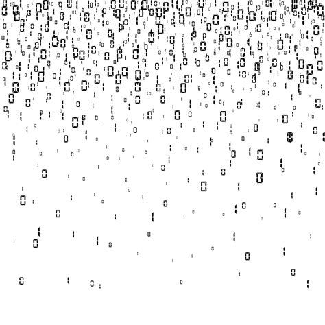 Binary Code Background Digital Data Stream Encoding Matrix Vector