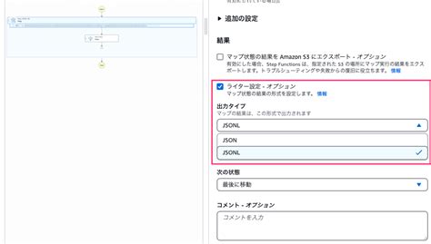 アップデート Aws Step Functions の Map で分散モード ＆ S3 データソース時の入出力が Jsonl をサポートし