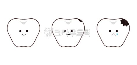 이 이빨 어린이집 치아건강 건강 사진이미지일러스트캘리그라피 Raoni작가