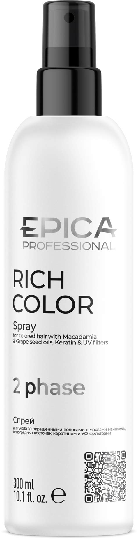 Двухфазный спрей для ухода за окрашенными волосами «RICH COLOR», 300 мл ...