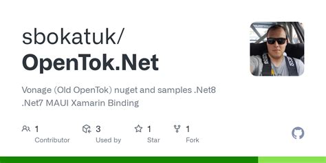 github sbokatuk opentok vonage old opentok nuget and samples