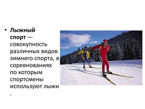 Лыжный спорт презентация онлайн