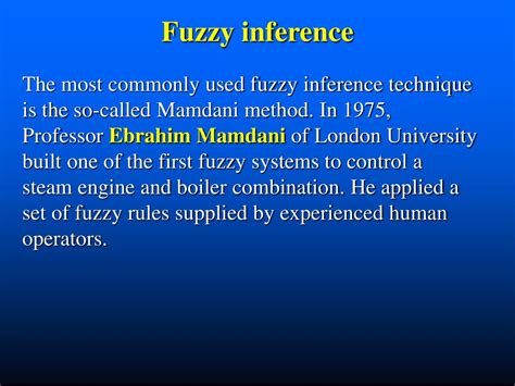 Ppt Lecture 5 Fuzzy Expert Systems Fuzzy Inference Powerpoint