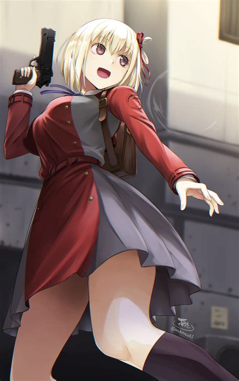 Nishikigi Chisato Lycoris Recoil Drawn By Tea Nakenashi Danbooru