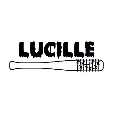 Passion Stickers Lucille Negan S Baseball Bat In The Walking Dead Tv Show Decals Stickers
