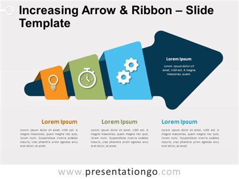 arrows bar chart for powerpoint