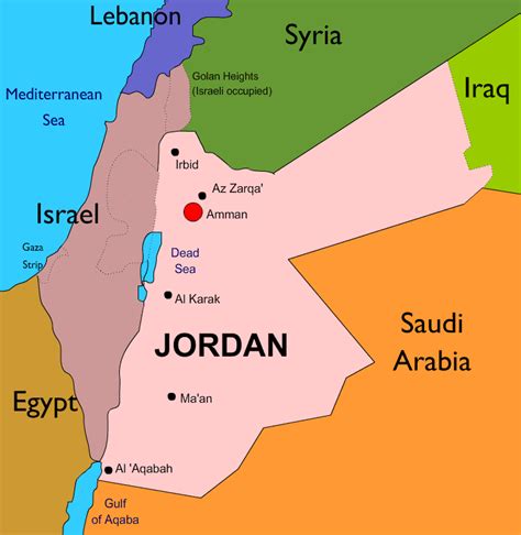 Geographical Map Of Jordan At Angela Prasad Blog