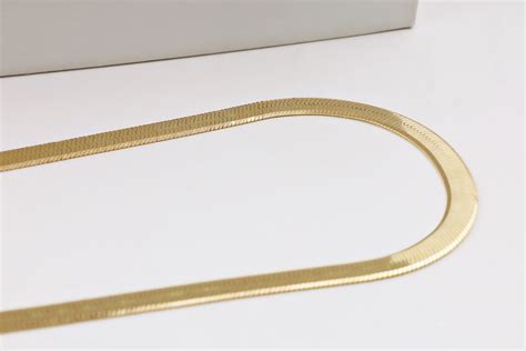 스네이크 체인 목걸이 4mm 어메종 14k 18k 골드 주얼리 전문