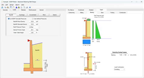 Basement Wall Design Example Using Asdip Retain Software