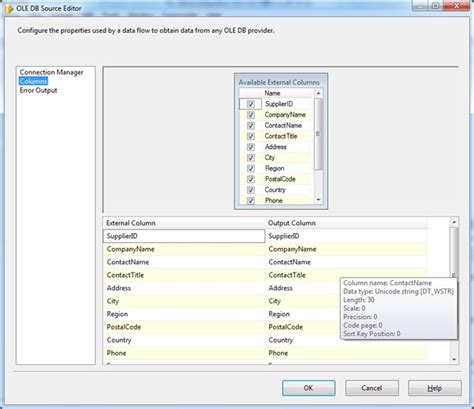 SQL Server Integration Services SSIS Export Column Transformations In SSIS