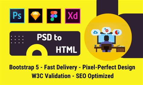 convert psd to html figma to html css responsive website by pixicoderweb fiverr