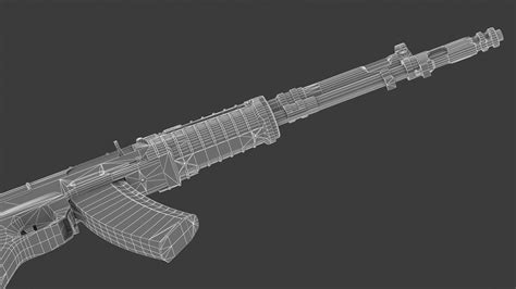 3D model AEK 971 Low Poly VR / AR / low-poly | CGTrader