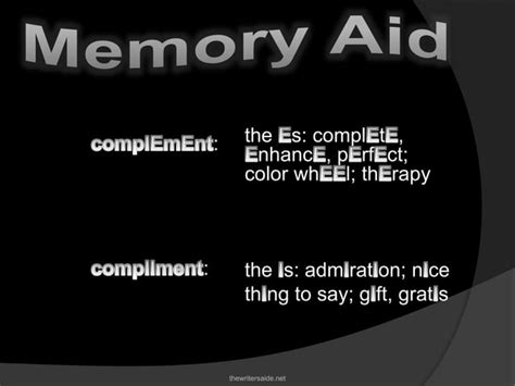 Complement V Compliment Ppt