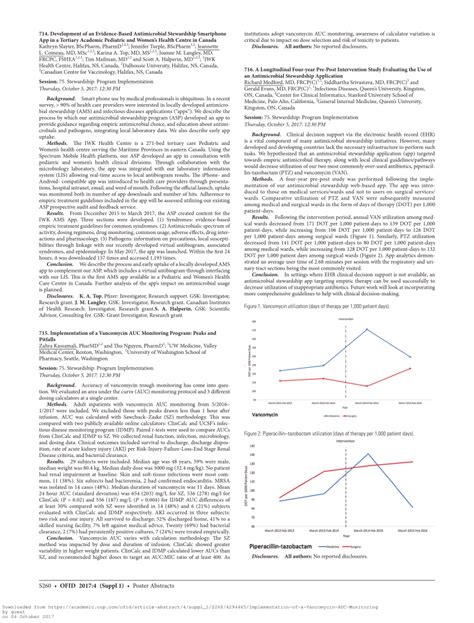 Pdf Implementation Of A Vancomycin Auc Monitoring Program Peaks And Pitfalls