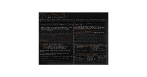 Syntax And Methods In The C Langauge Poster Zazzle