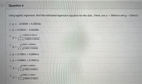 Using Logistic Regression Find The Estimated Chegg