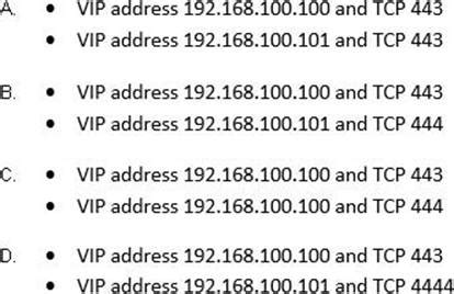 Which Configuration Should You Use For The Internal HTTPS Port Exam Training