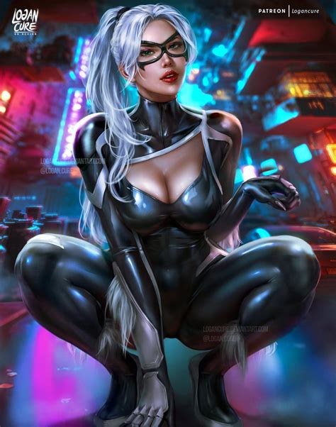 Black Cat And Felicia Hardy Marvel Drawn By Logan Cure Danbooru