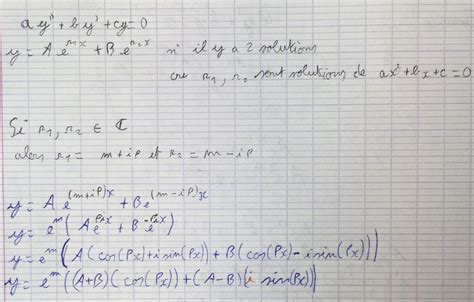 Formule Dequation Différentiel